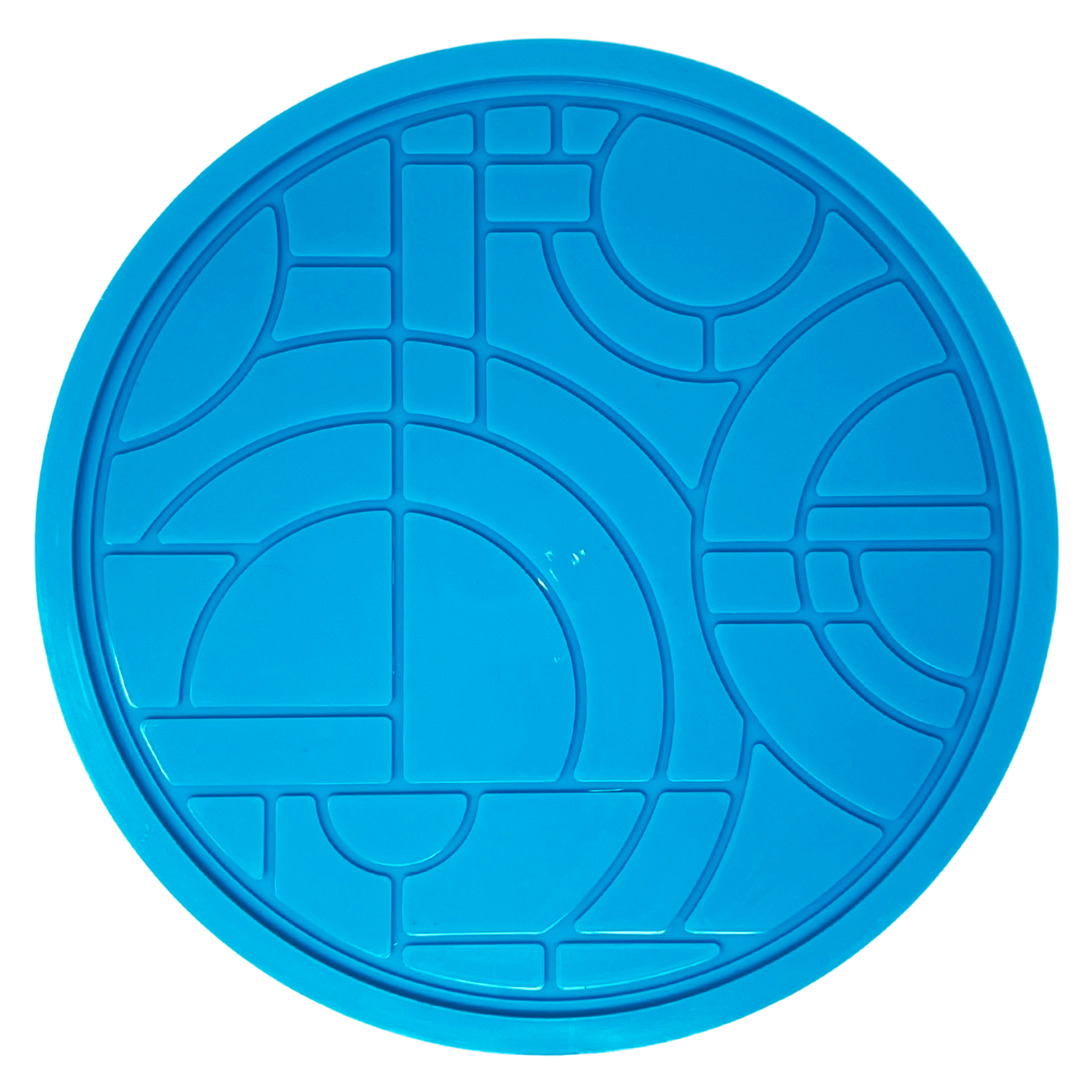 The Mould Story - 12 Inch Round Geometric Tray Mould