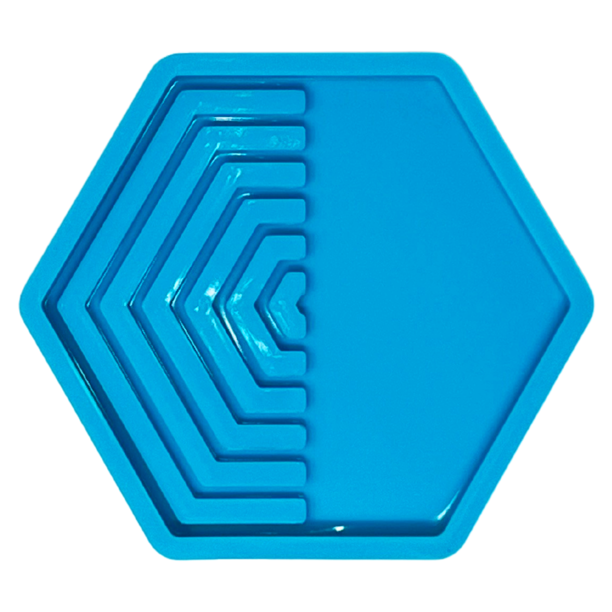 The Mould Story - Hexagon Half & Half Coaster Mould