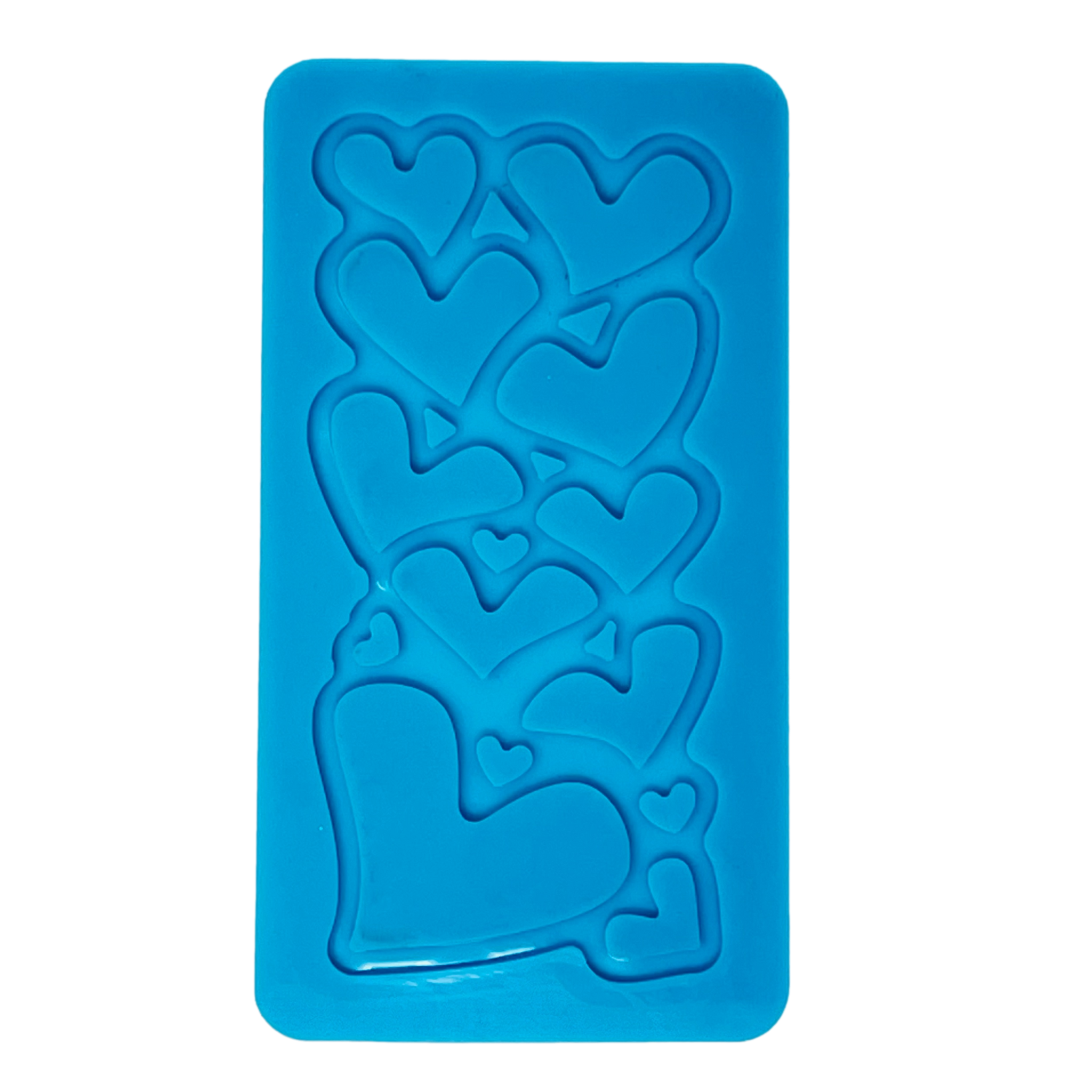 The Mould Story - Assorted Hearts Frame Mould